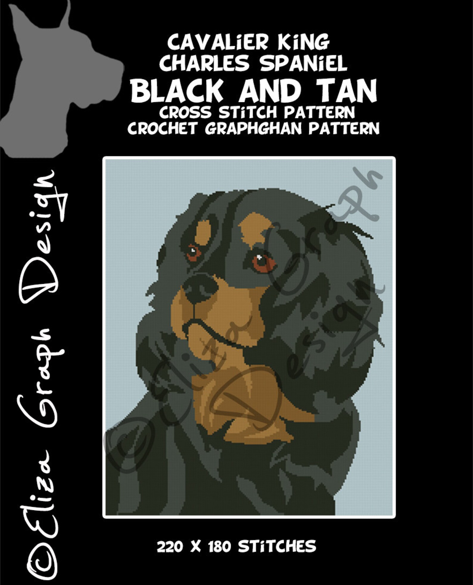 Cavalier King Charles Spaniel CROSS STITCH Pattern CROCHET | Etsy