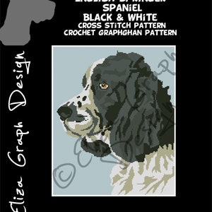 English Springer Spaniel CROSS STITCH Pattern, CROCHET Graphghan ...