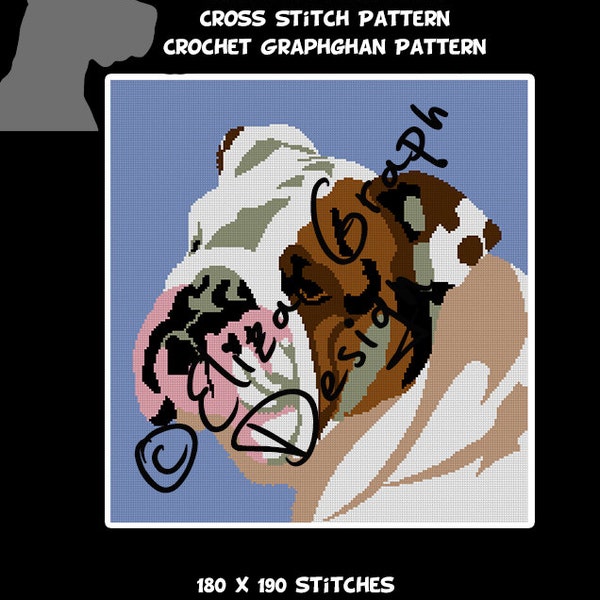 Bulldog Knitting Pattern - Etsy