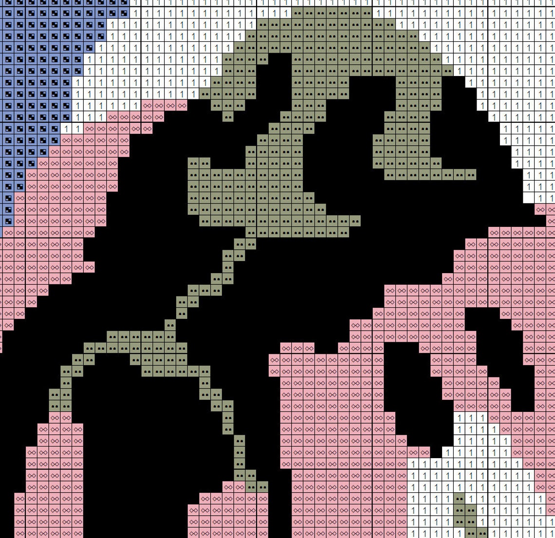 English Bulldog CROSS STITCH Pattern CROCHET Graphghan - Etsy