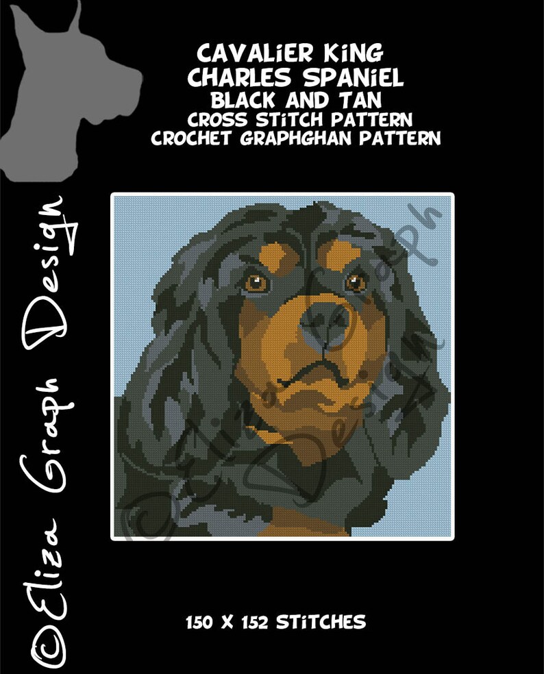 Cavalier King Charles Spaniel CROSS STITCH Pattern CROCHET - Etsy