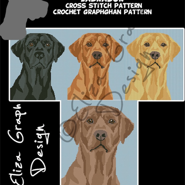 Black Lab Cross Stitch Pattern - Etsy