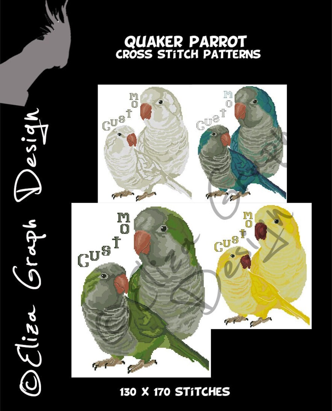 Quaker Parrot CROSS STITCH Pattern - Etsy