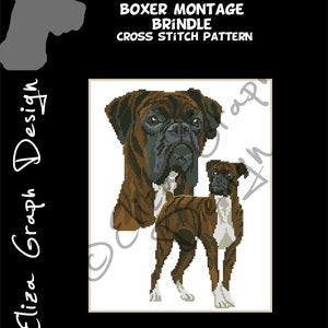 Boxer CROSS STITCH Pattern, Boxer Dog Counted Cross Stitch Pattern - Etsy