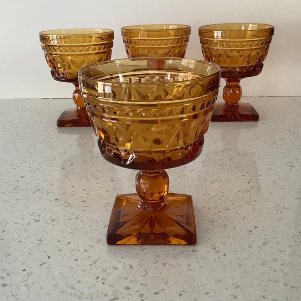 Amber Square Base Glasses - Etsy