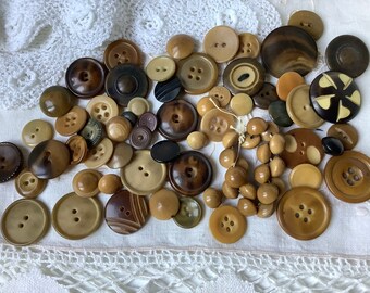 Large Ivory Buttons - Etsy