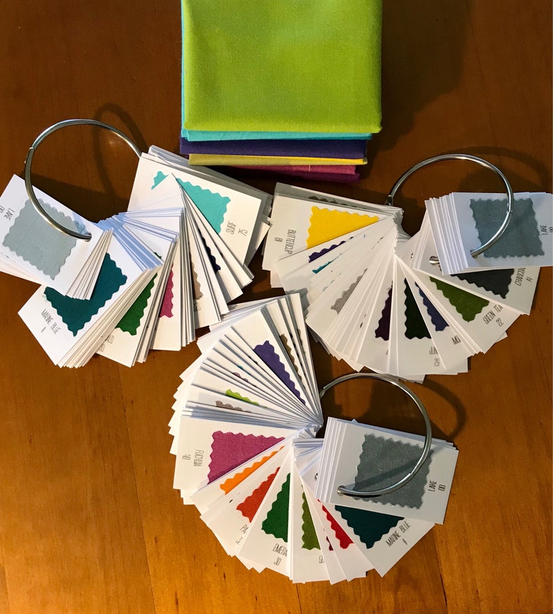 Quilt Fabric Shot Cotton SWATCH RING Peppered Cotton Color - Etsy