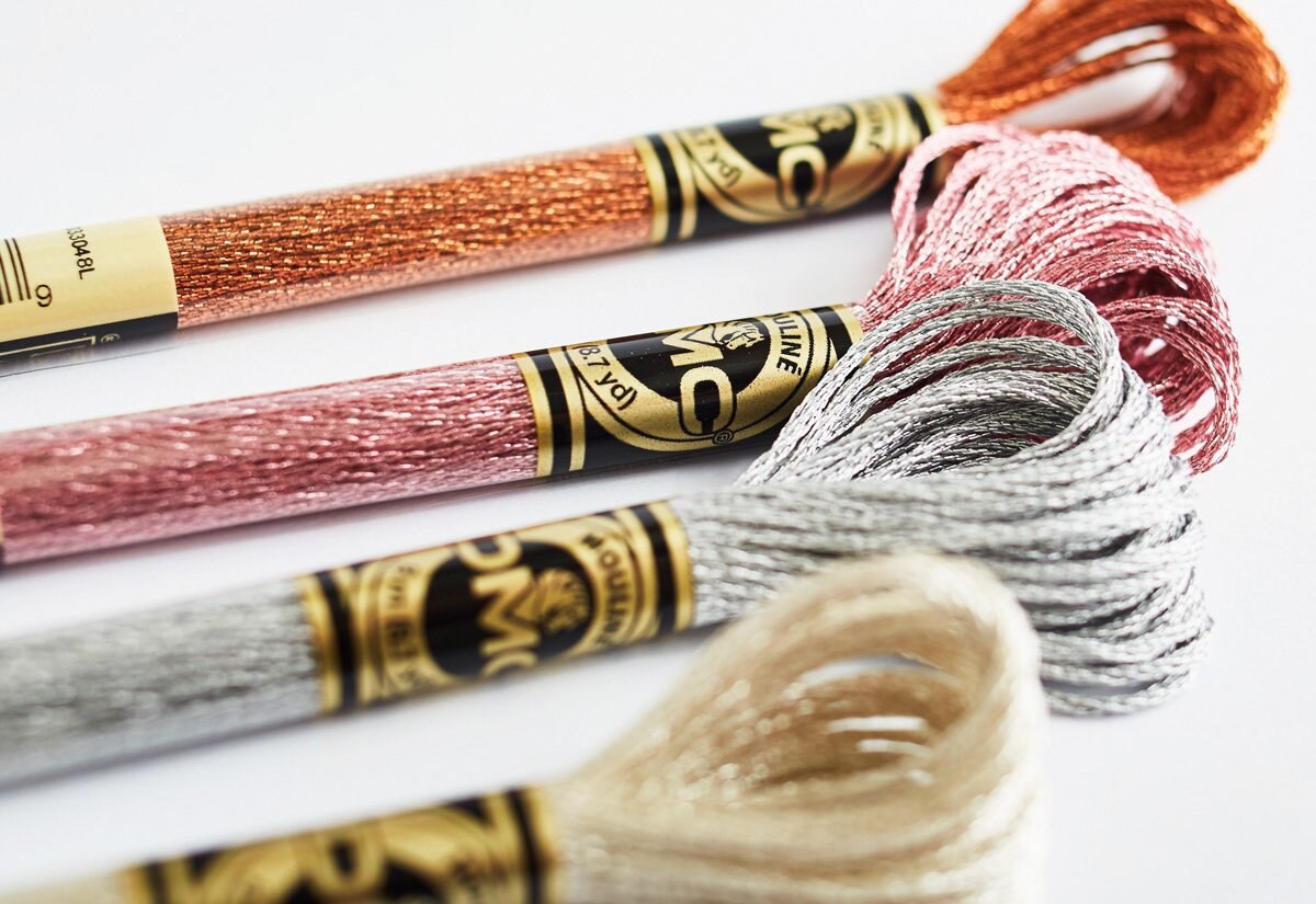 DMC LIGHT EFFECTS Embroidery Metallic Floss Stranded Cotton - Etsy