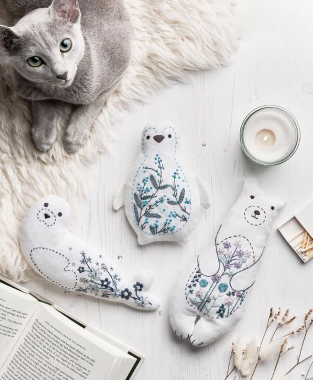 Anchor Freestyle Embroidery Friends Kits Pierre Penguin - Etsy