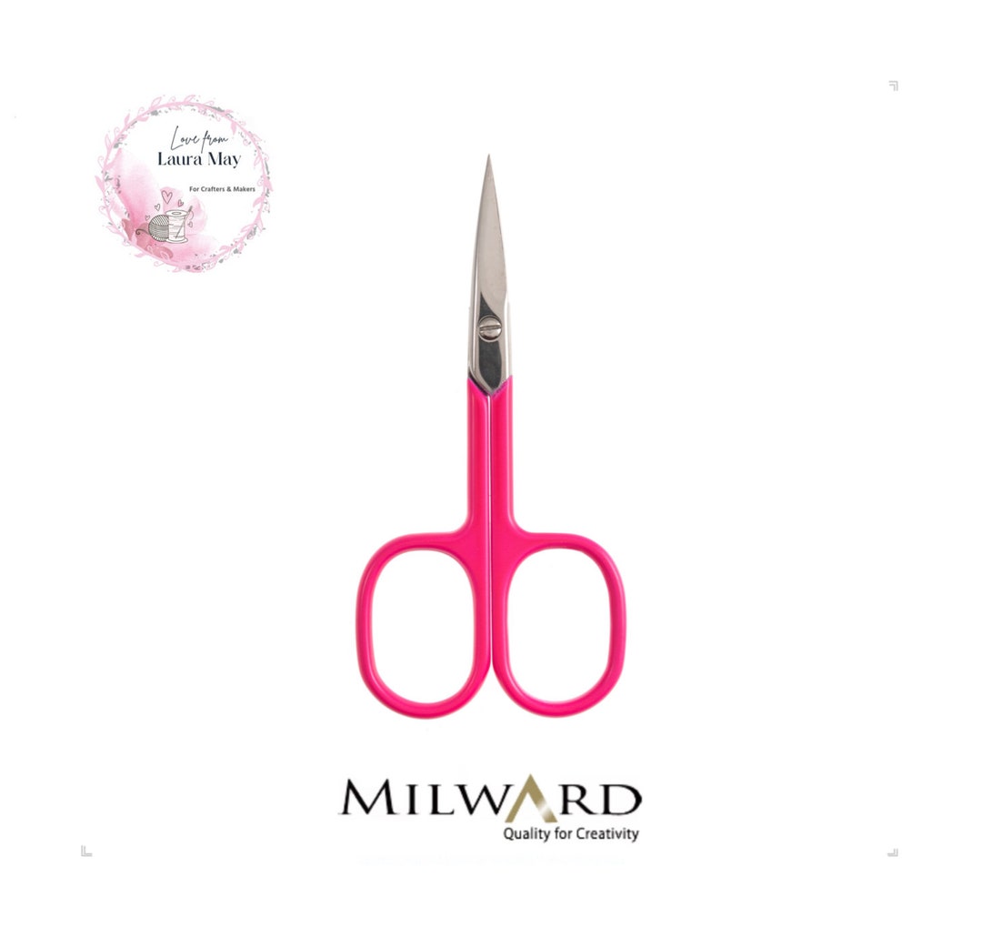 Neon Pink Embroidery Scissors 9cm Milward - Etsy