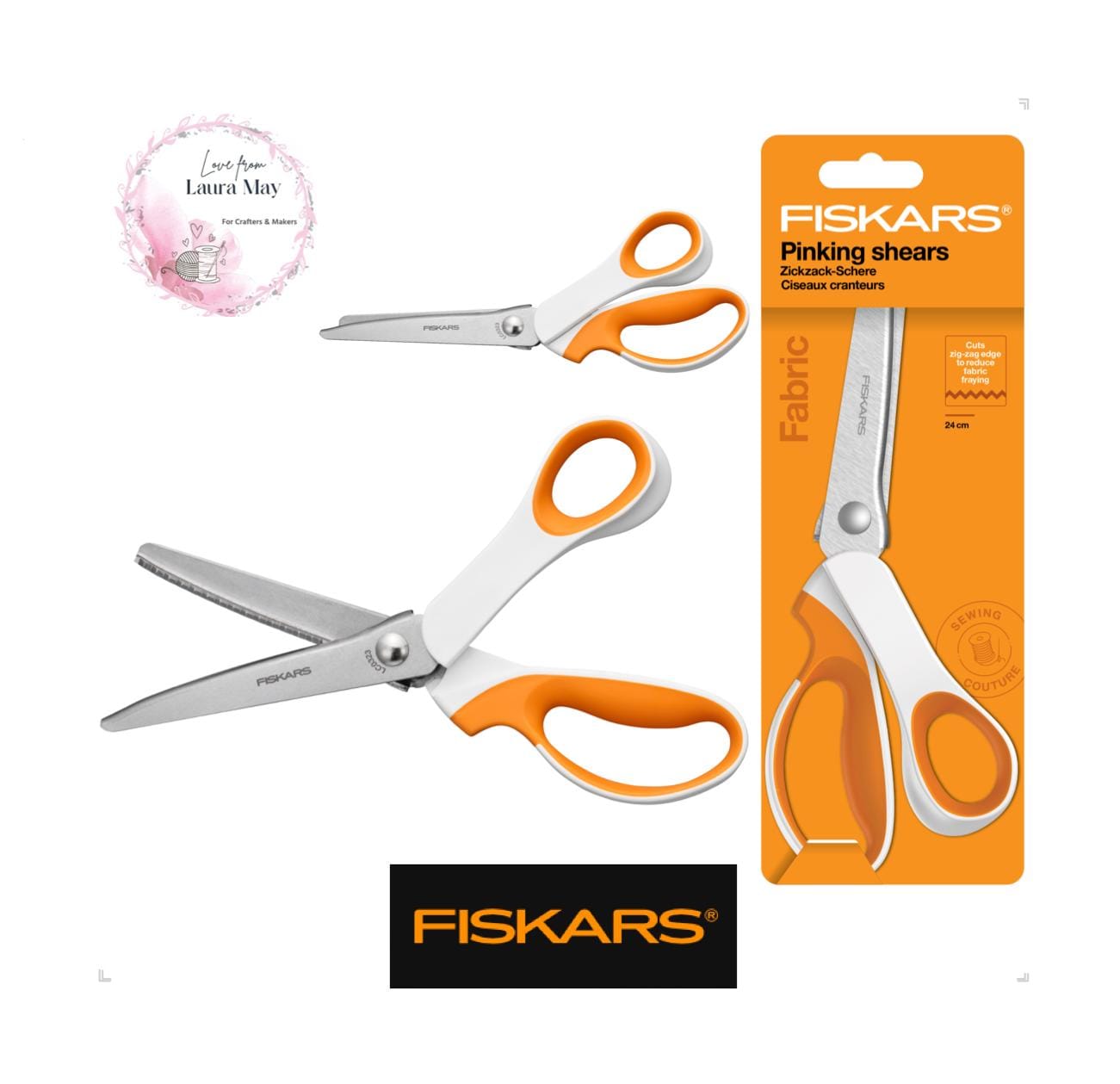 Fiskars left handed pinking shears store