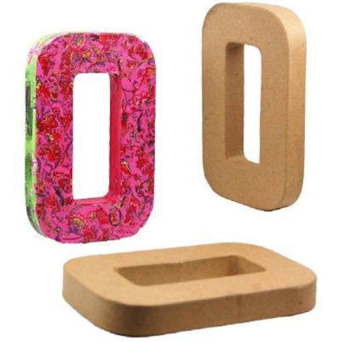 3D Papier Mache Letter Paper Shapes 8 Inch, 21cm Capital Alphabet 1 ...