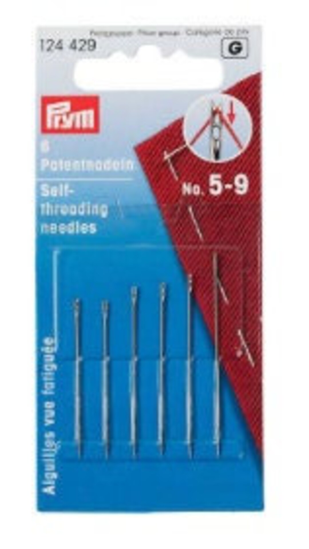 Self-threading Hand Sewing Needles Open Flexible Eye Prym 124429 - Etsy