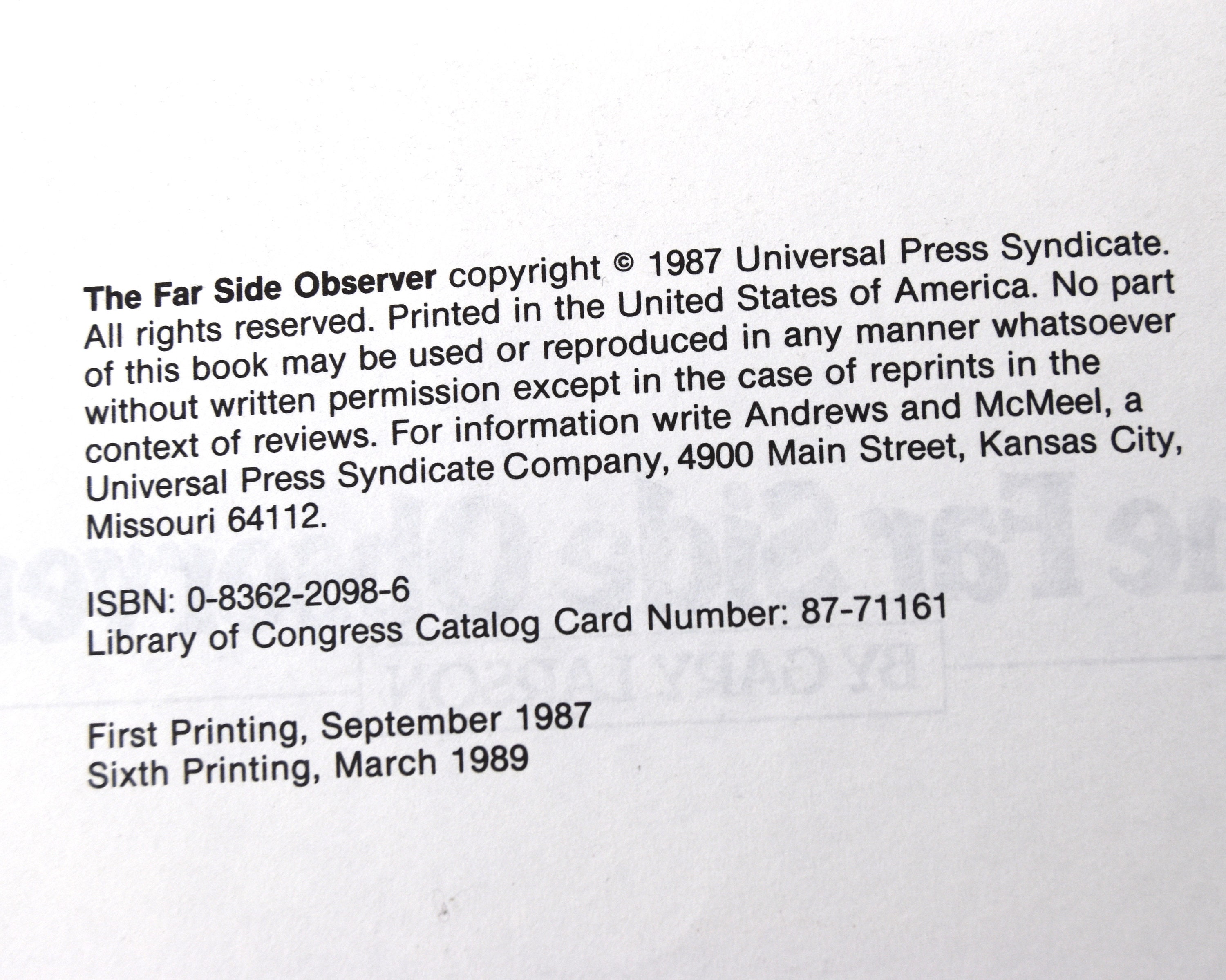 The Far Side Observer Valley of the Far Side in Search of - Etsy
