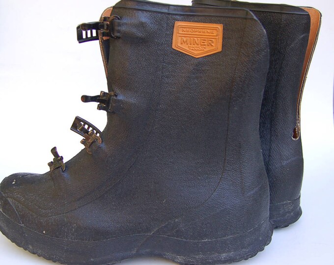 Vintage Galoshes | Over Boots: Metal Clasps | Latches, Rain |snow Boots ...