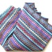 Retro Multicolor Stretch Fabric Chevron, Horizontal Patterned Stripes ...