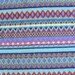 Retro Multicolor Stretch Fabric Chevron, Horizontal Patterned Stripes ...