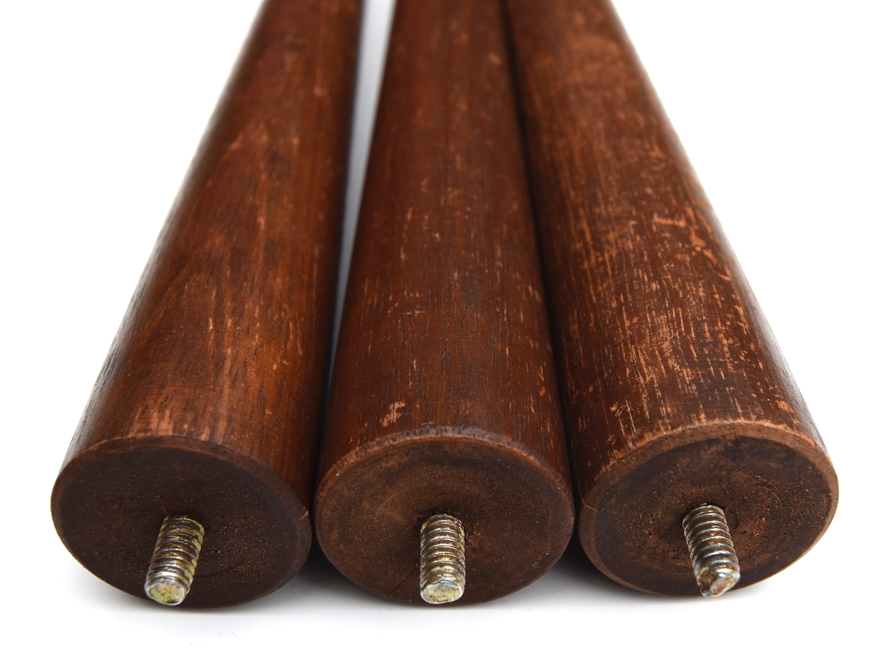 Three 15.5 Vintage Wood Furniture Legs Slim Tapered - Etsy
