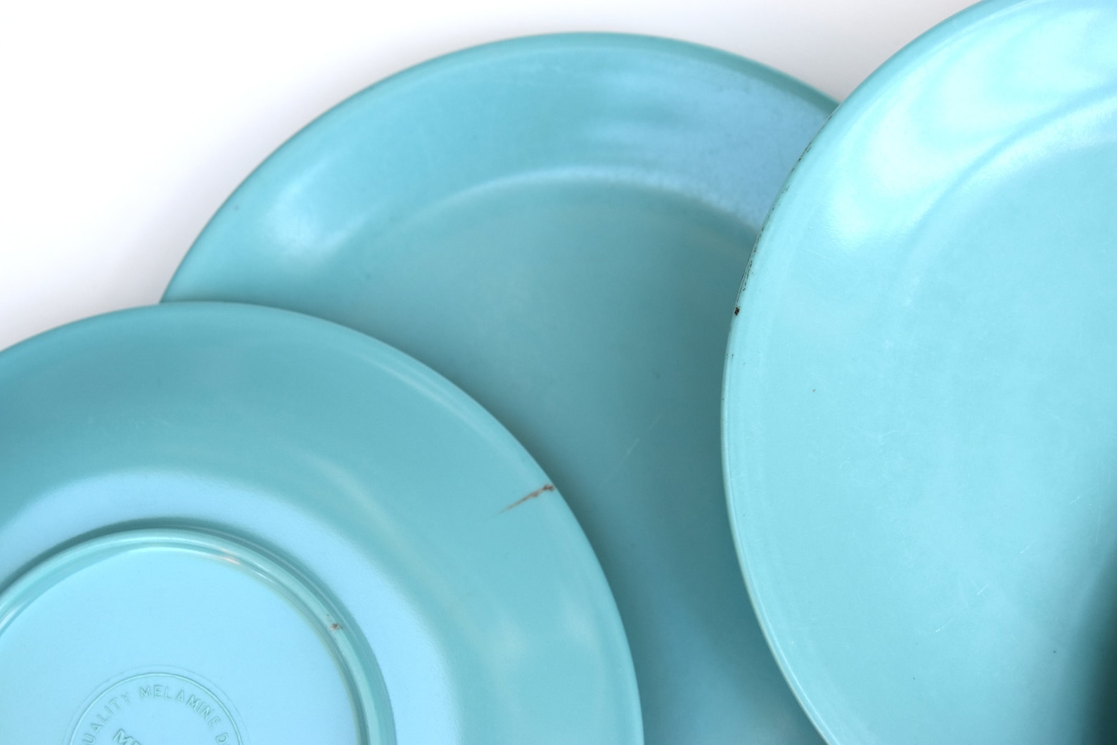 7 Turquoise Melmac Dishes Small Plates Sugar Bowl Aqua - Etsy