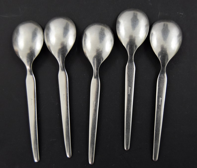 5 Rocroni Demitasse Spoons 3 Prong Cocktail Forks Tea - Etsy