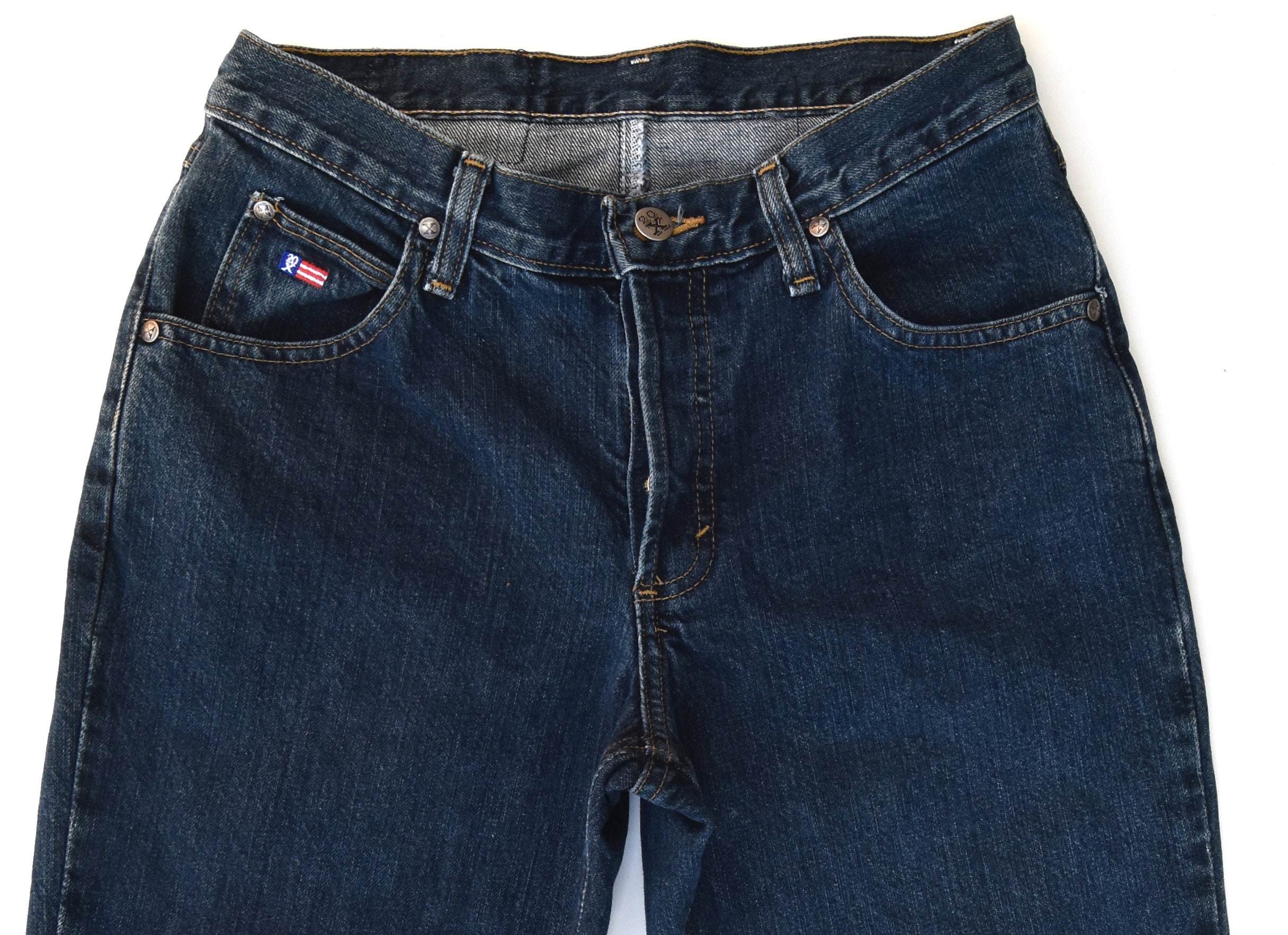 Vintage Button Fly Jeans Wrangler Twenty X Mid High - Etsy Canada