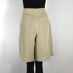 High Waist Pleated Linen Culottes | Raised Waist Split Skirt, Skort ...