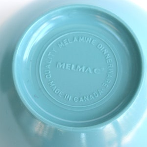 7 Turquoise Melmac Dishes | Small Plates, Sugar Bowl | Aqua Blue ...