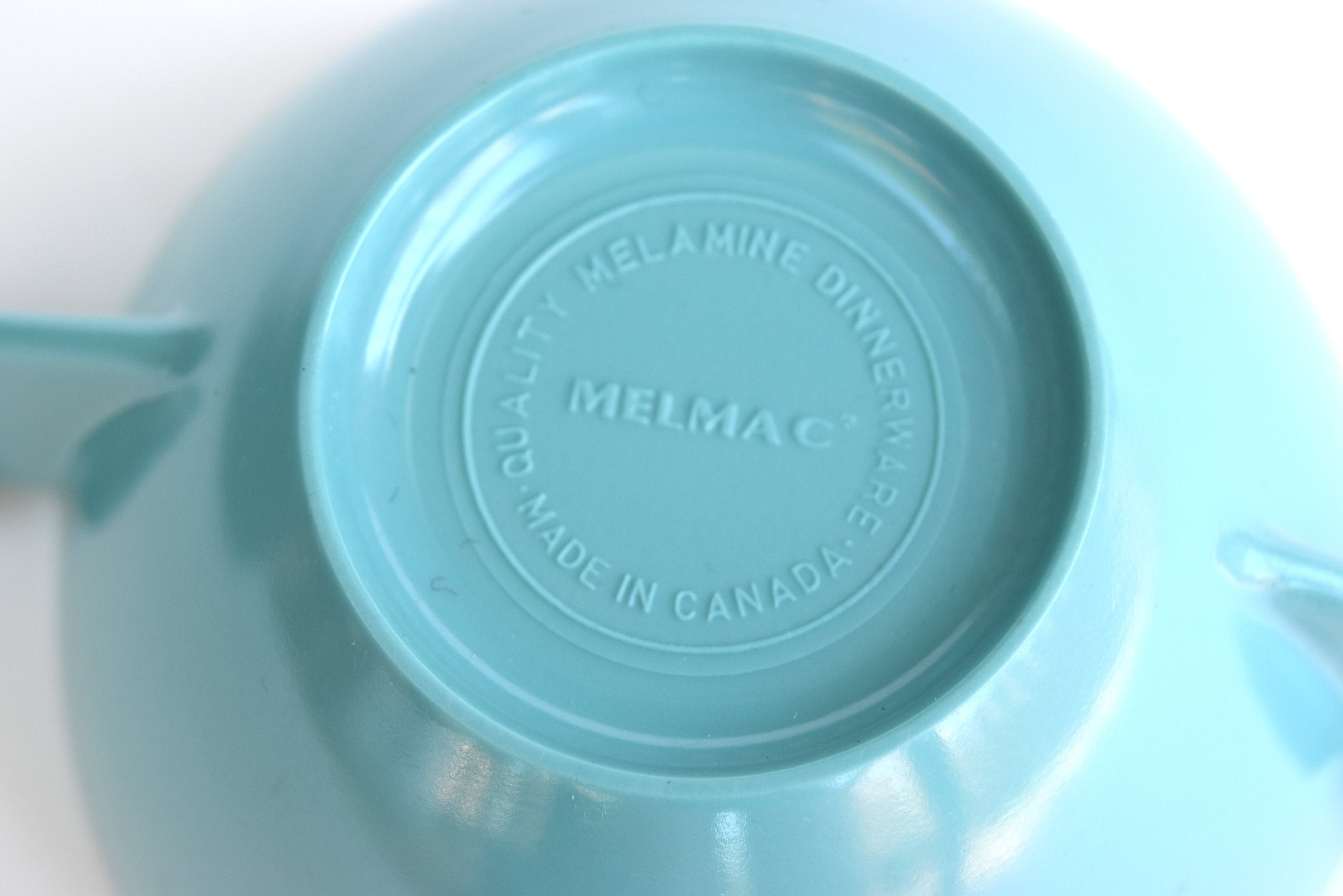 7 Turquoise Melmac Dishes Small Plates Sugar Bowl Aqua - Etsy