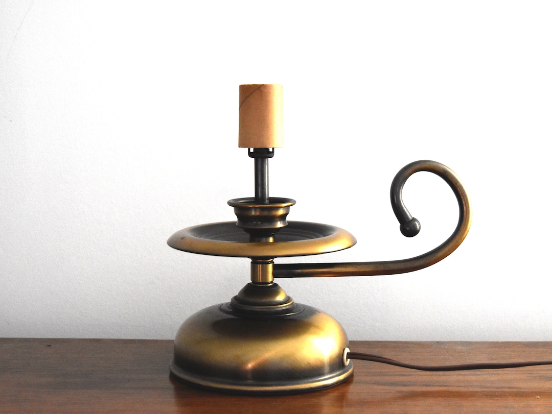 Vintage Hurricane Lamp Base | for Hurricane Chimney Shade | Mid Century ...