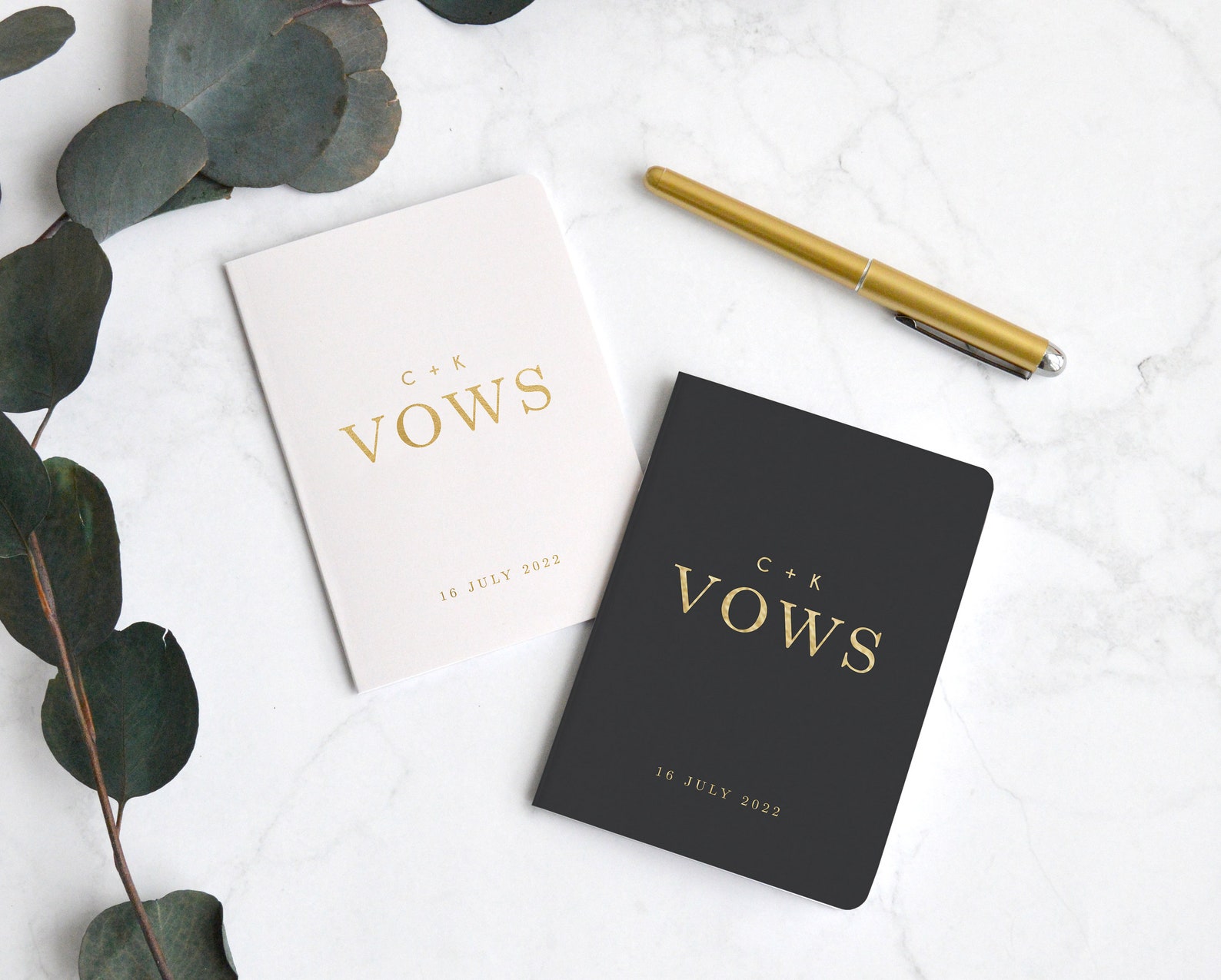 Vow Books Wedding Vow Book Vow Books Personalized His and - Etsy