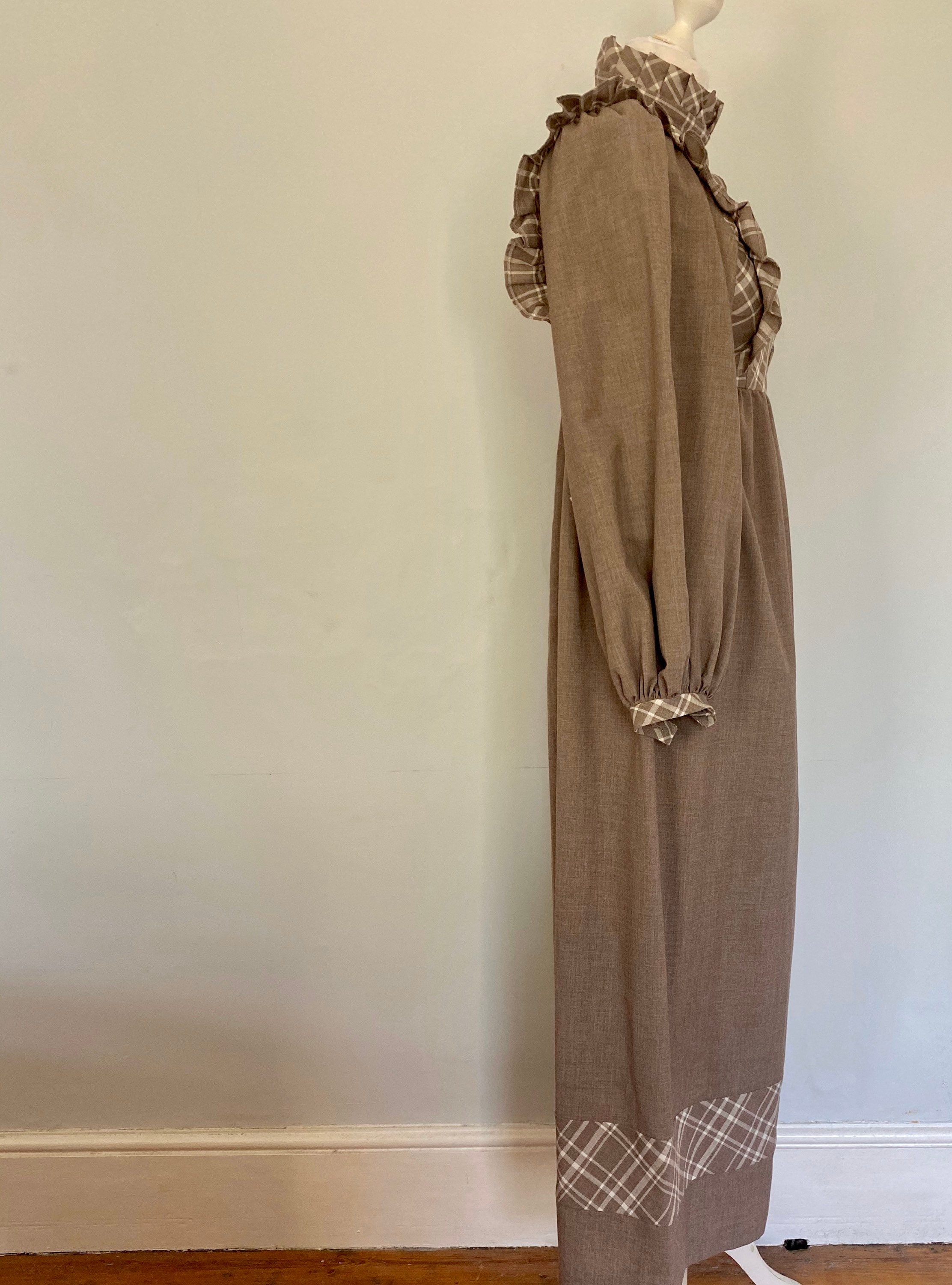 Vintage Seventies Marion Donaldson Maxi Prairie Dress Size Uk - Etsy