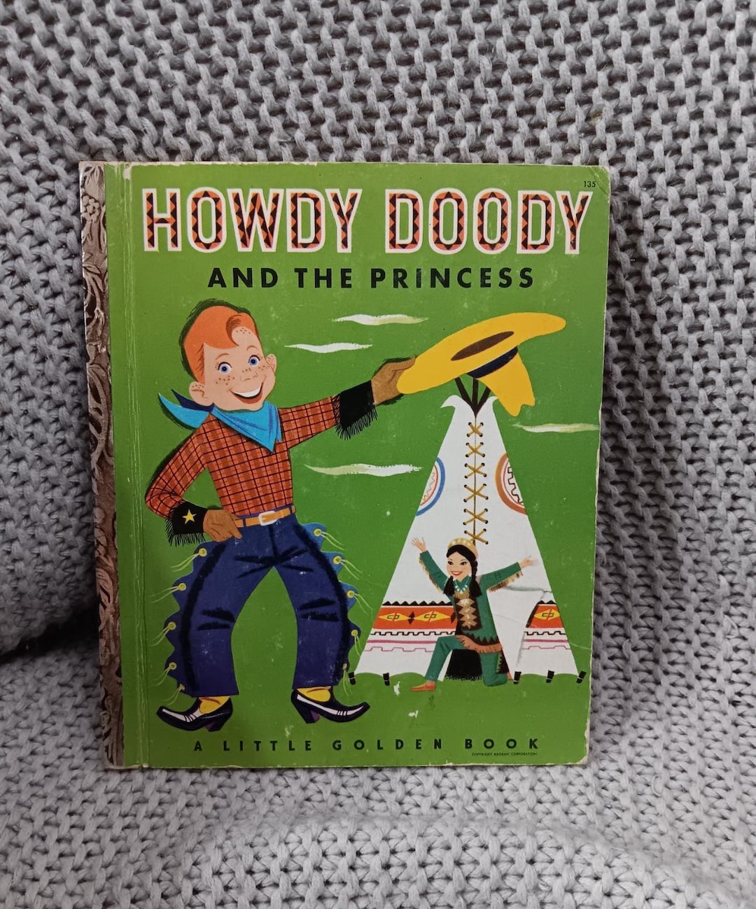 Vintage Mid Century Little Golden Book - Howdy Doody and the Princess C ...