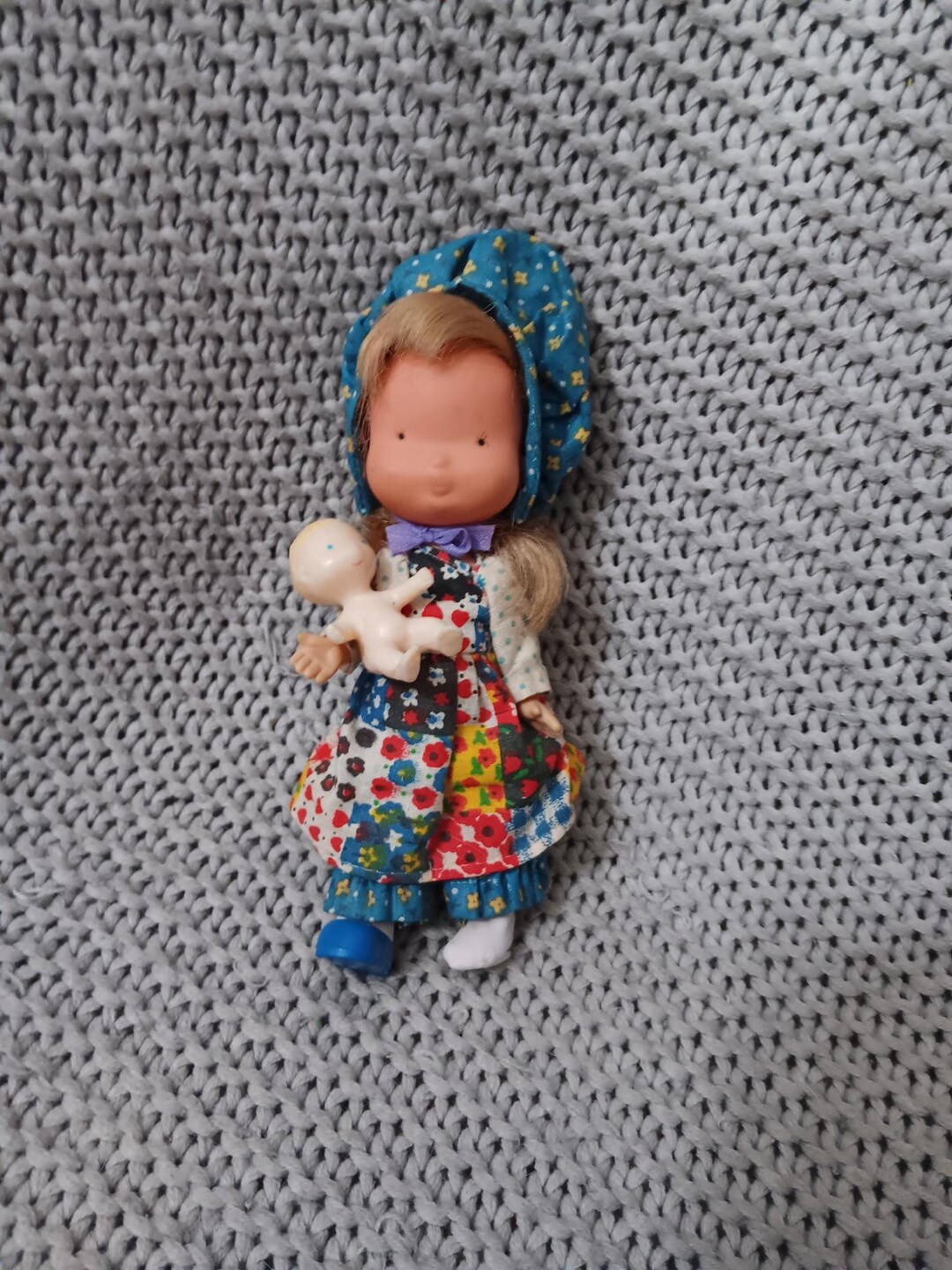 Vintage 6" Plastic Holly Hobbie in Her Original Outfit With Bonus Baby ...