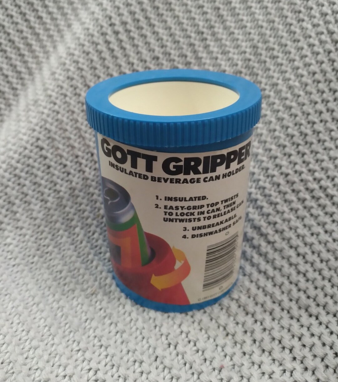 VGC Vintage GOTT Gripper Can Cozie Insulated Drink Holder C. 1983 - Etsy