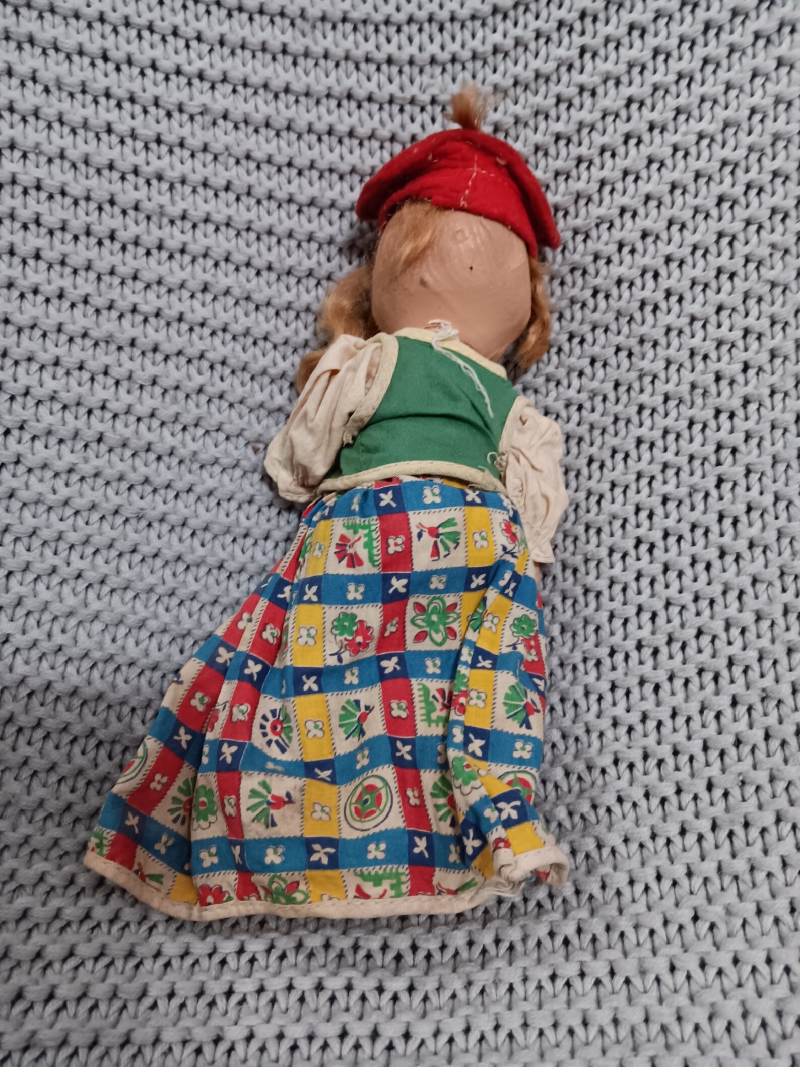 Antique 9" Tall "patsyette" Articulated Composition Doll in Folk ...