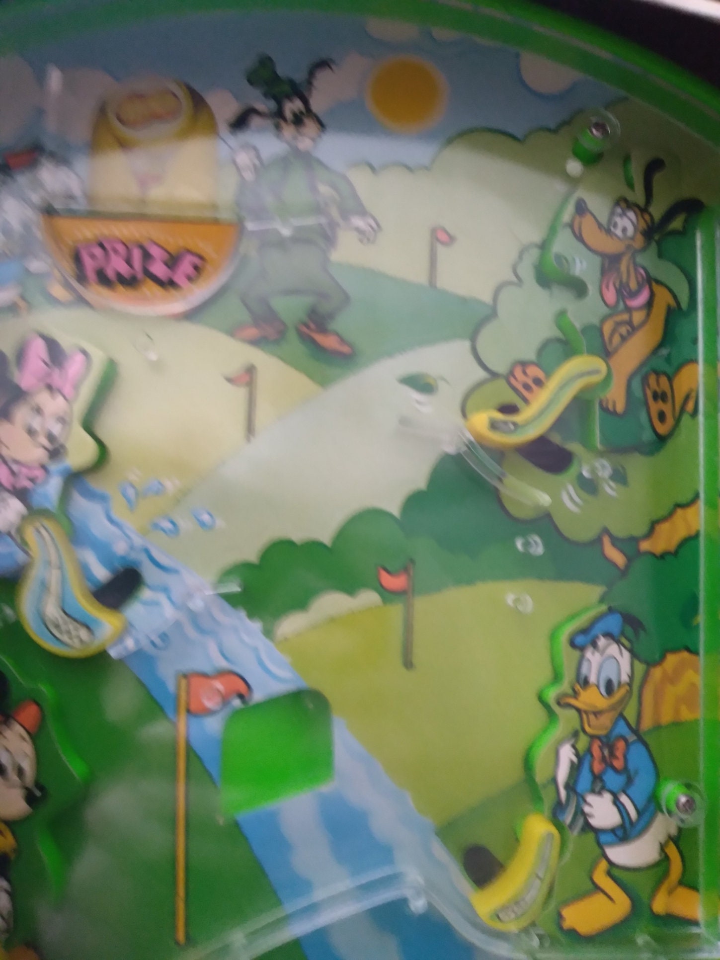 NRFB Vintage Walt Disney's Mickey Mouse Peanut Putter Golf Pinball Toy ...
