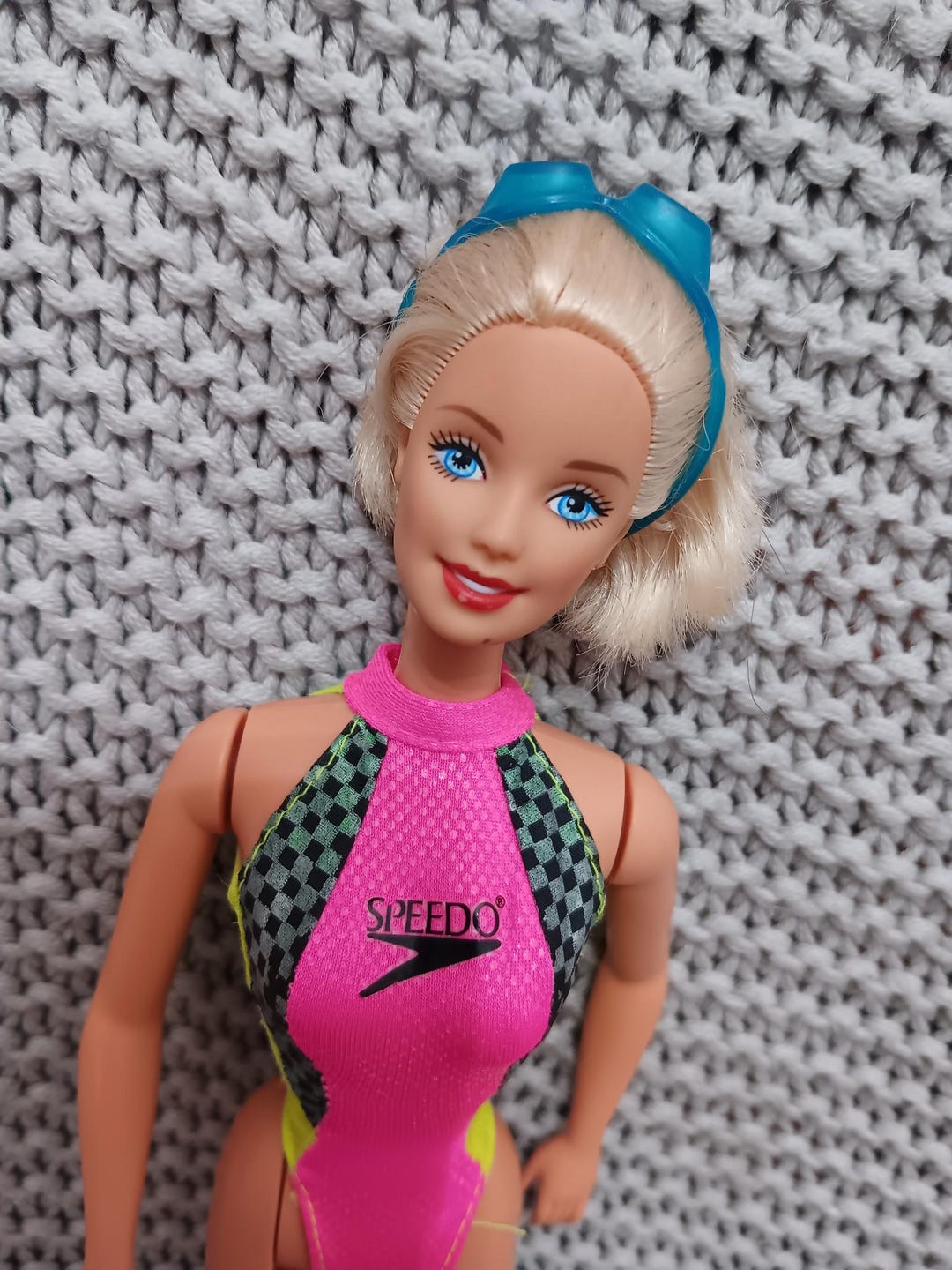 Vintage Flip and Dive Barbie in Her Original Stock Speedo Swimsuit C ...