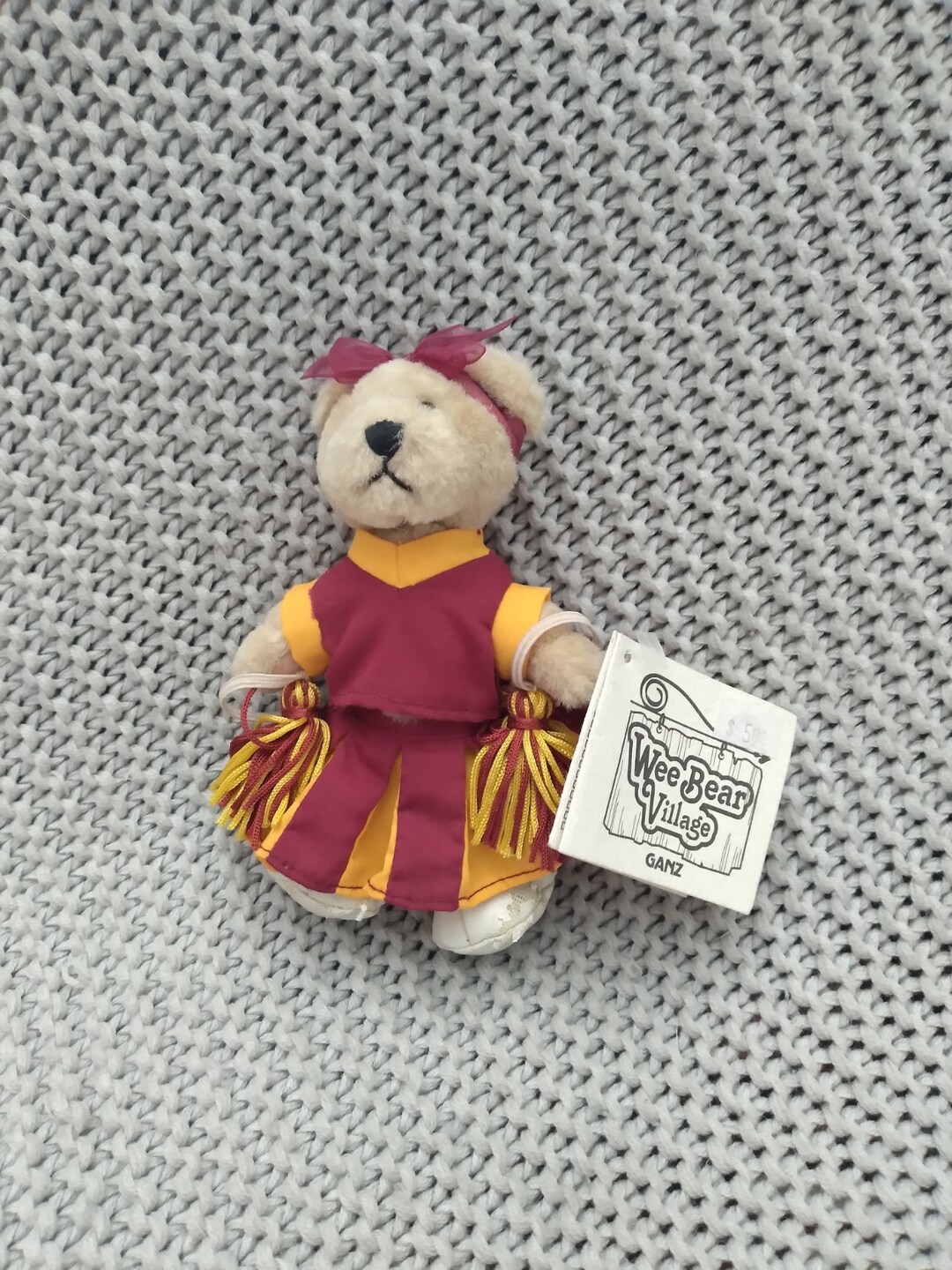 Vintage 5 Tagged Ganz Wee Bear Village Buffy Cheerleader - Etsy