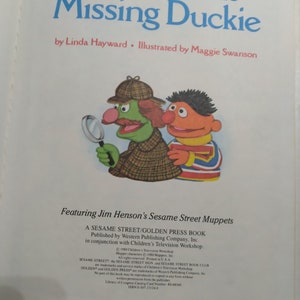 The Case of the Missing Duckie Featuring Jim Henson's Sesame Street ...