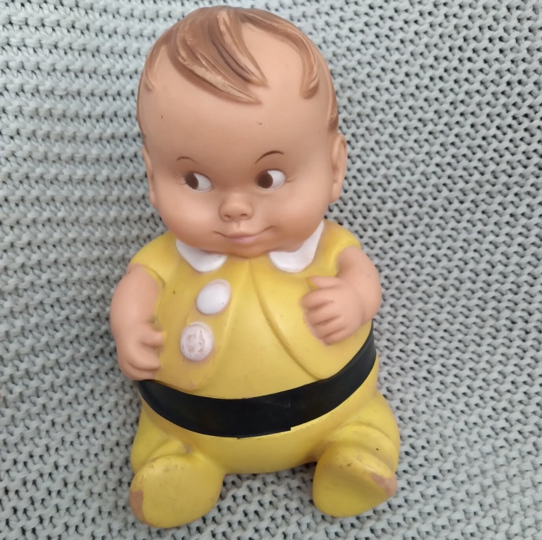 Vintage "plumpees" Rubber Baby Boy Doll Squeaker Toy C. 1967 Uneeda - Etsy