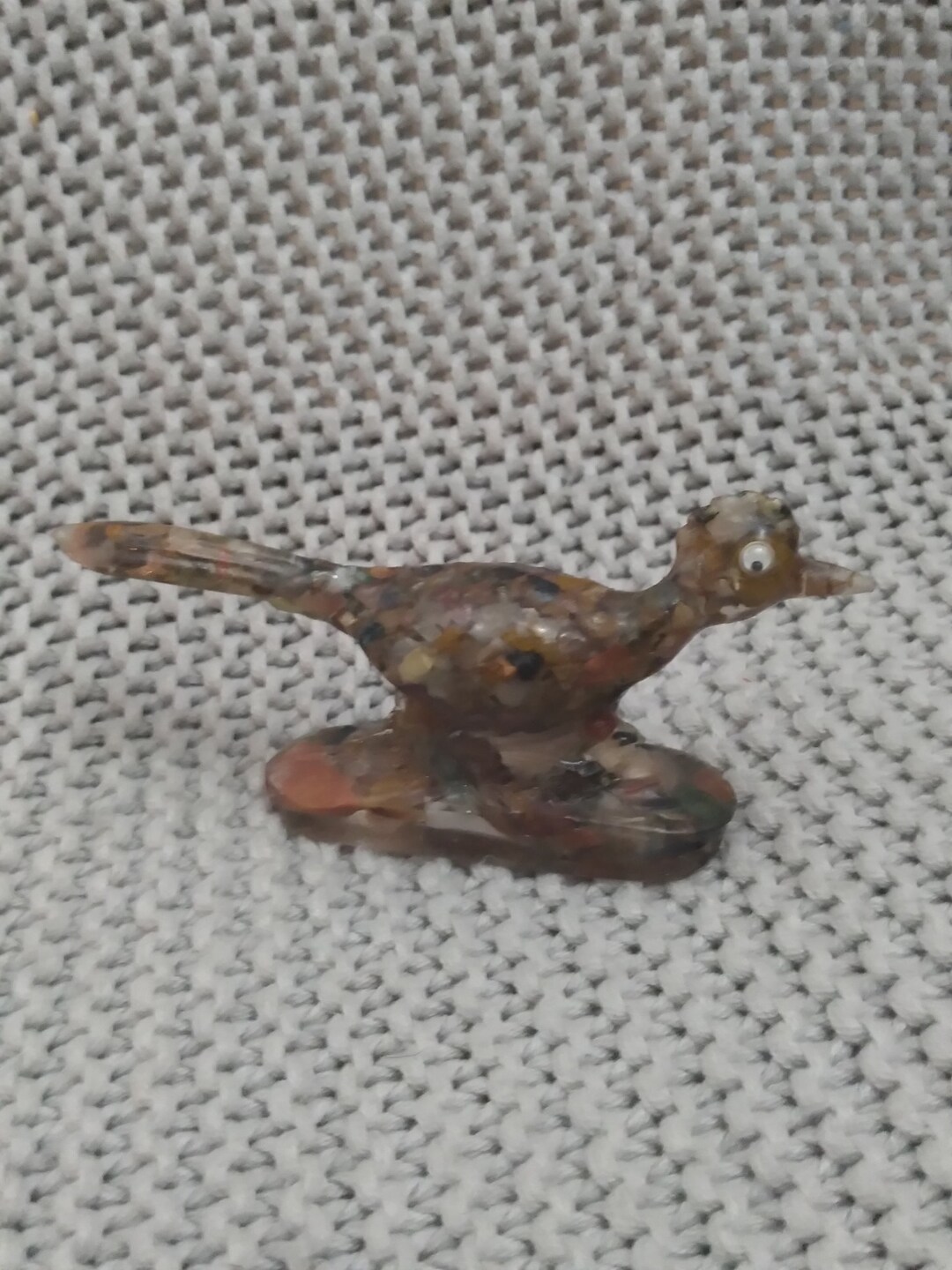 Vintage Resin Pebble Filled Googly-eyed Roadrunner vomit Figurine - Etsy
