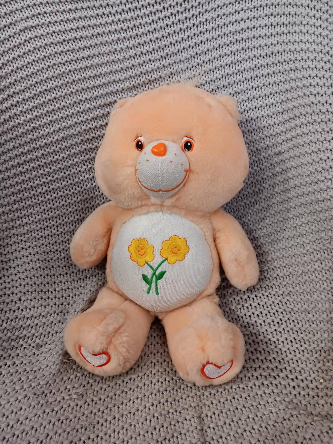 Care Bears Friend Bear - 13" Peach Colored Bear With Twin Smiling ...