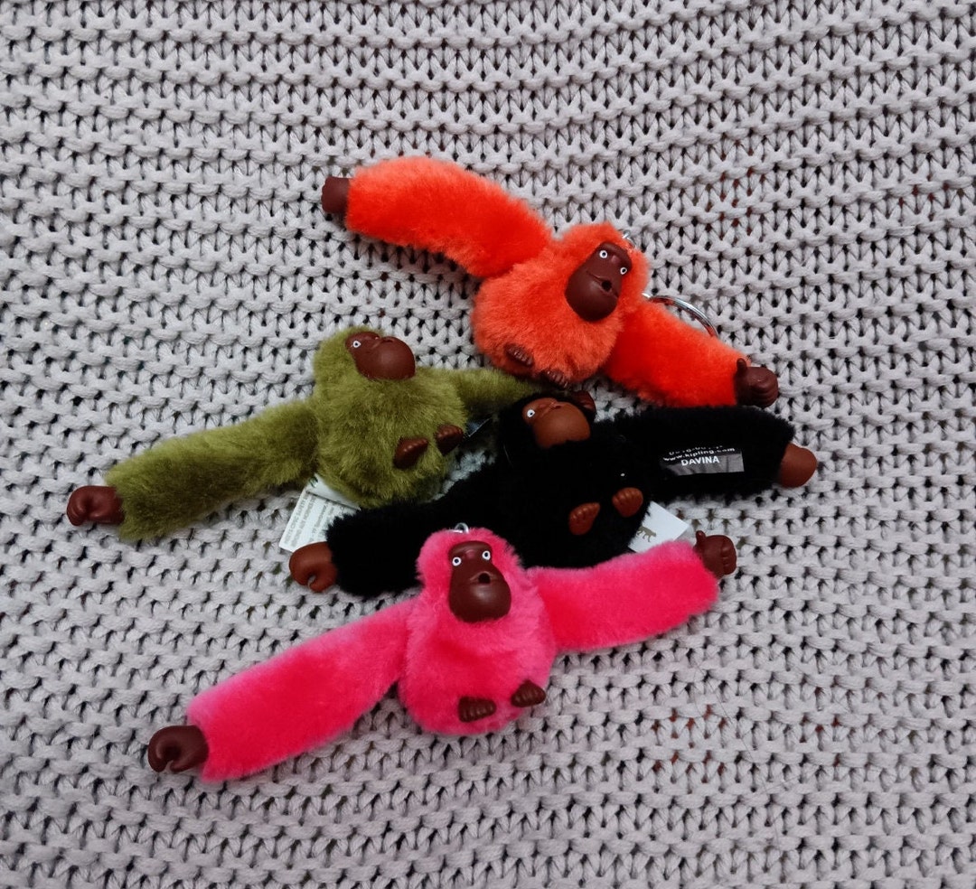 YOUR CHOICE Vintage 1990's Kipling Monkey Keychains: Black, Brown, Neon ...