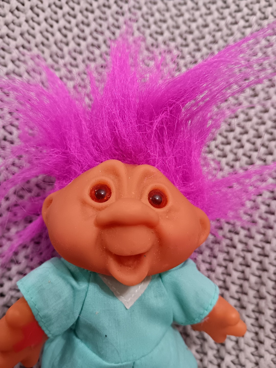 Vintage RUSS Trolls Doctor in Scrubs W/ Pink Hair 5" Tall C. 2001 - Etsy