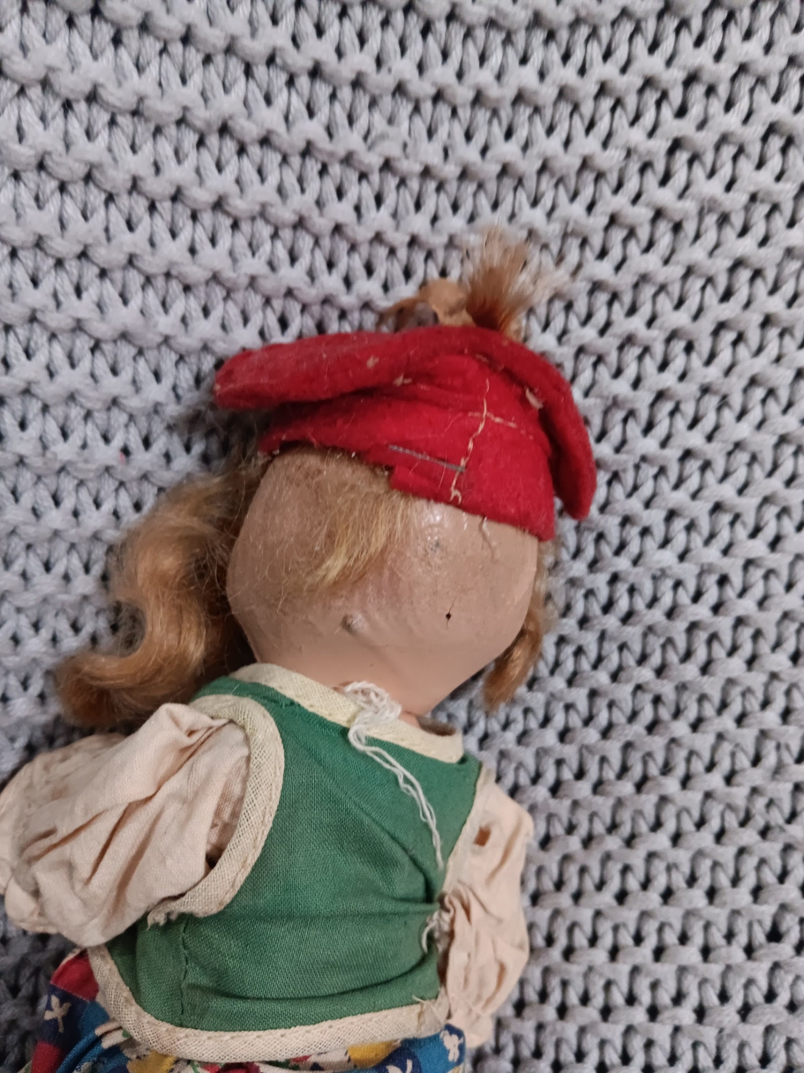 Antique 9" Tall "patsyette" Articulated Composition Doll in Folk ...