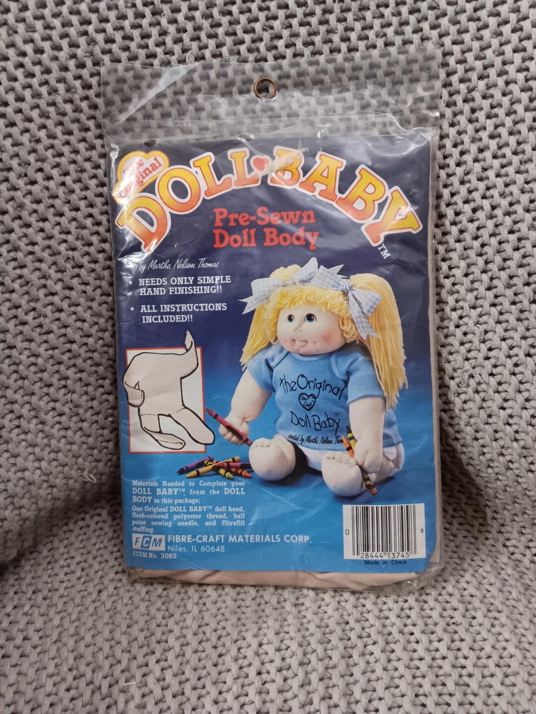 MIP the Original Doll Baby Pre Sewn Doll Body C. 1984 Martha Nelson ...