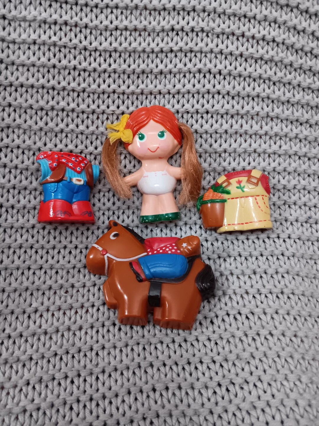 Vintage Dolly Pops Pony Playtime Outfits With Redheaded Doll C. 1979 ...