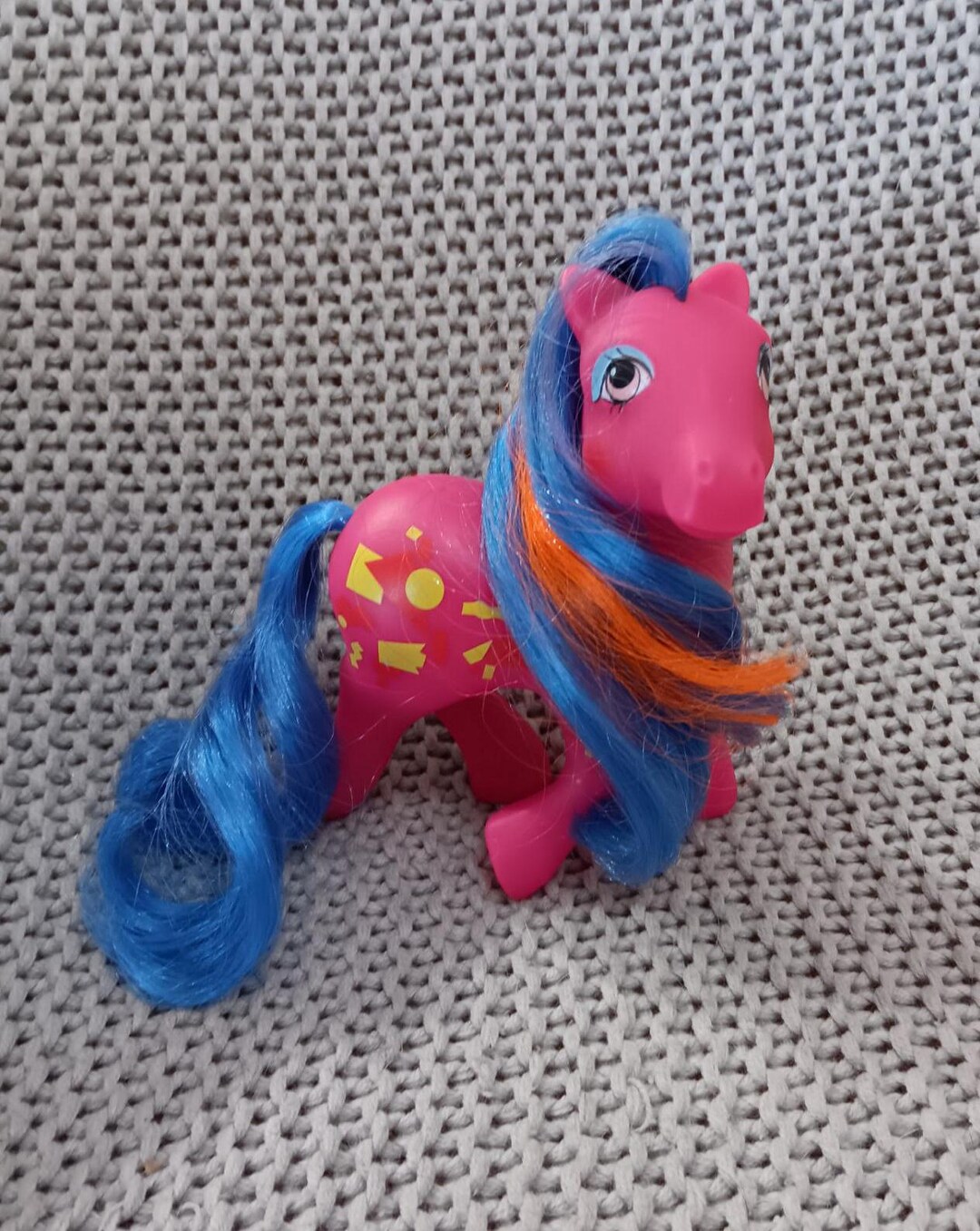 VGC Vintage G1 MLP My Little Pony Rockin' Beat "pretty Beat" Hot Pink ...