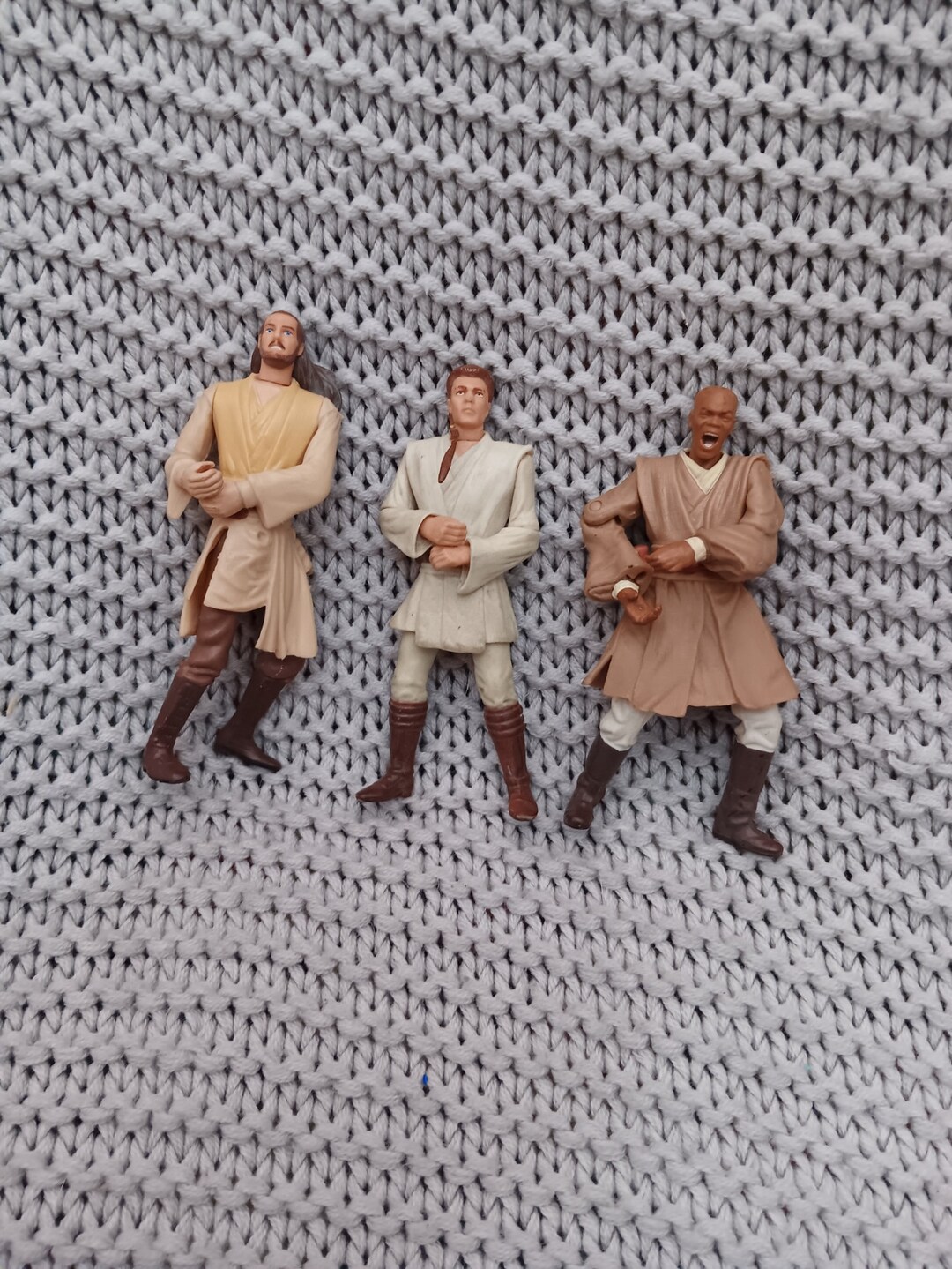 Trio of Star Wars Prequel Action Figures - Attack of the Clones Mace ...
