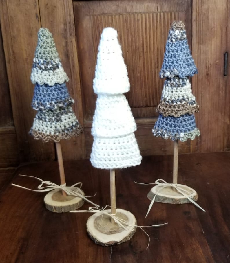 Rustic Crochet Christmas Tree Farmhouse Crochet Christmas - Etsy